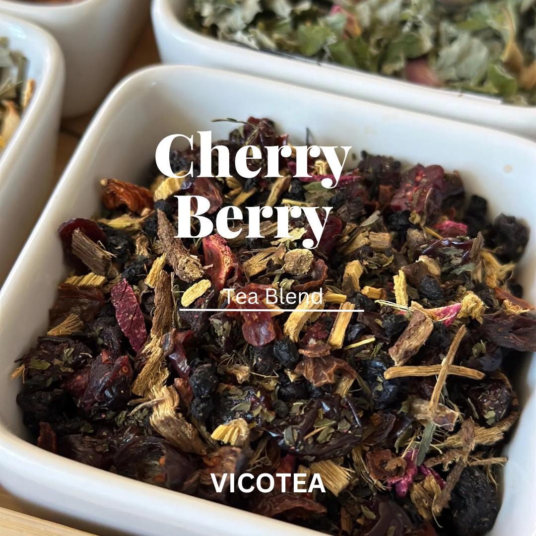 Cherry Berry- Organic Tea Blend- Fast Shipping - Etsy
