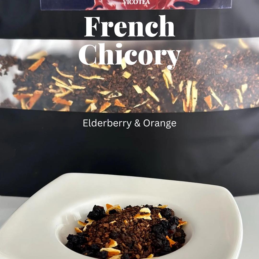 French Chicory With Elderberry and Orange Peel - Organic Chicory Coffee ...