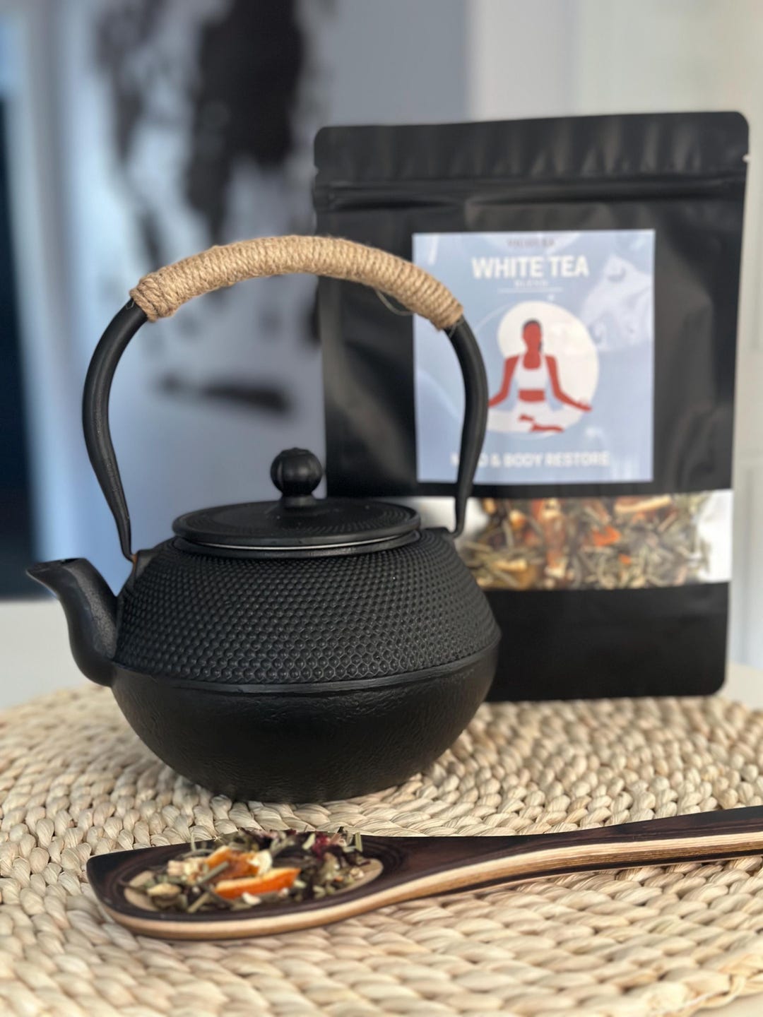 White Tea Blend- Yoga Tea - Vegan Tea - Slim & Balance Yoga Tea - Fast ...