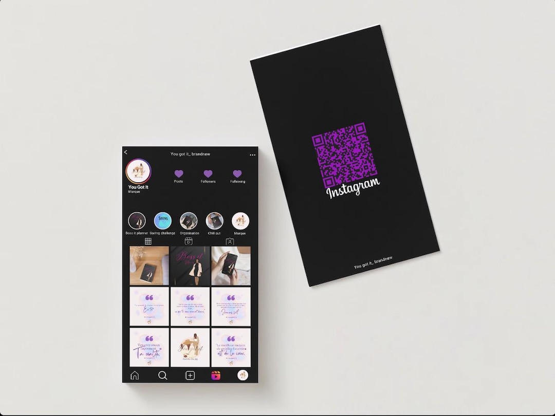 Instagram Feed Business Card - Etsy