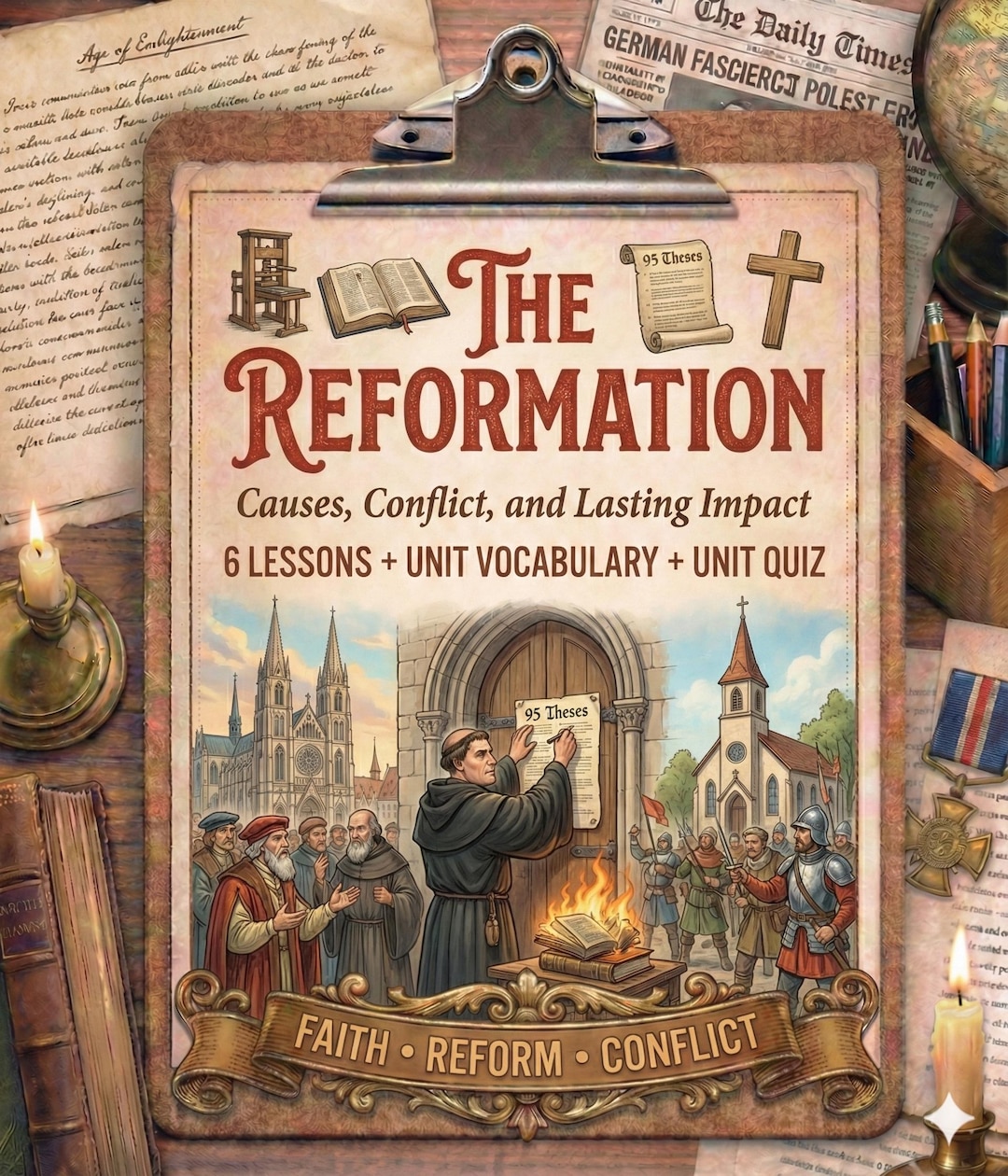 No Prep. Ready to Print. HS History. Reformation Unit. 6 Lessons + Unit ...