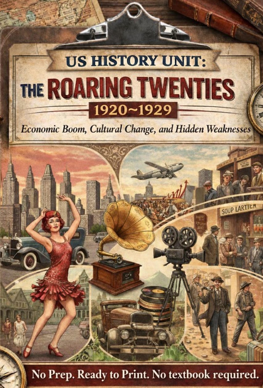No Prep. Ready to Print. HS Us History. the Roaring Twenties. 6 Lessons ...