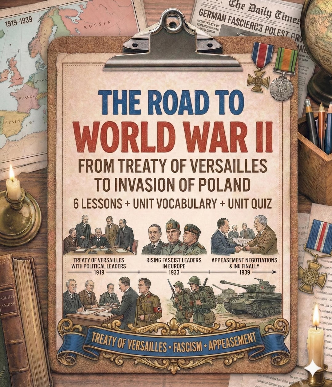 No Prep. Ready to Print. No Textbook Needed. HS History. the Road to ...