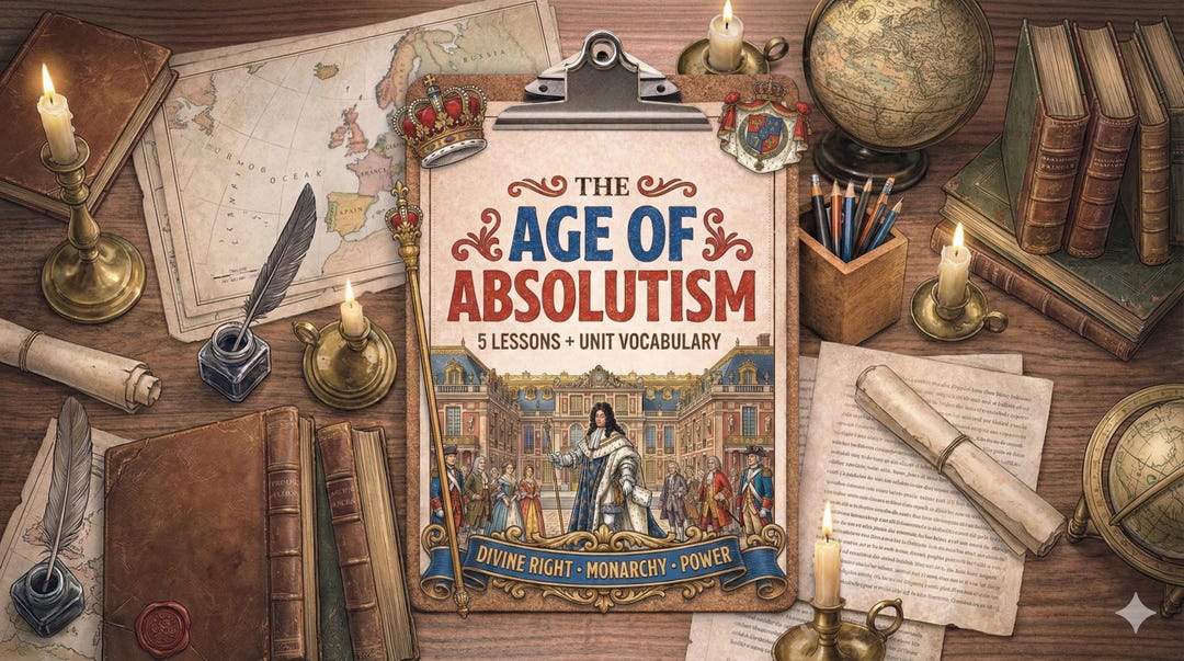 No Prep. Ready to Print. HS World History. Age of Absolutism Unit. 5 ...