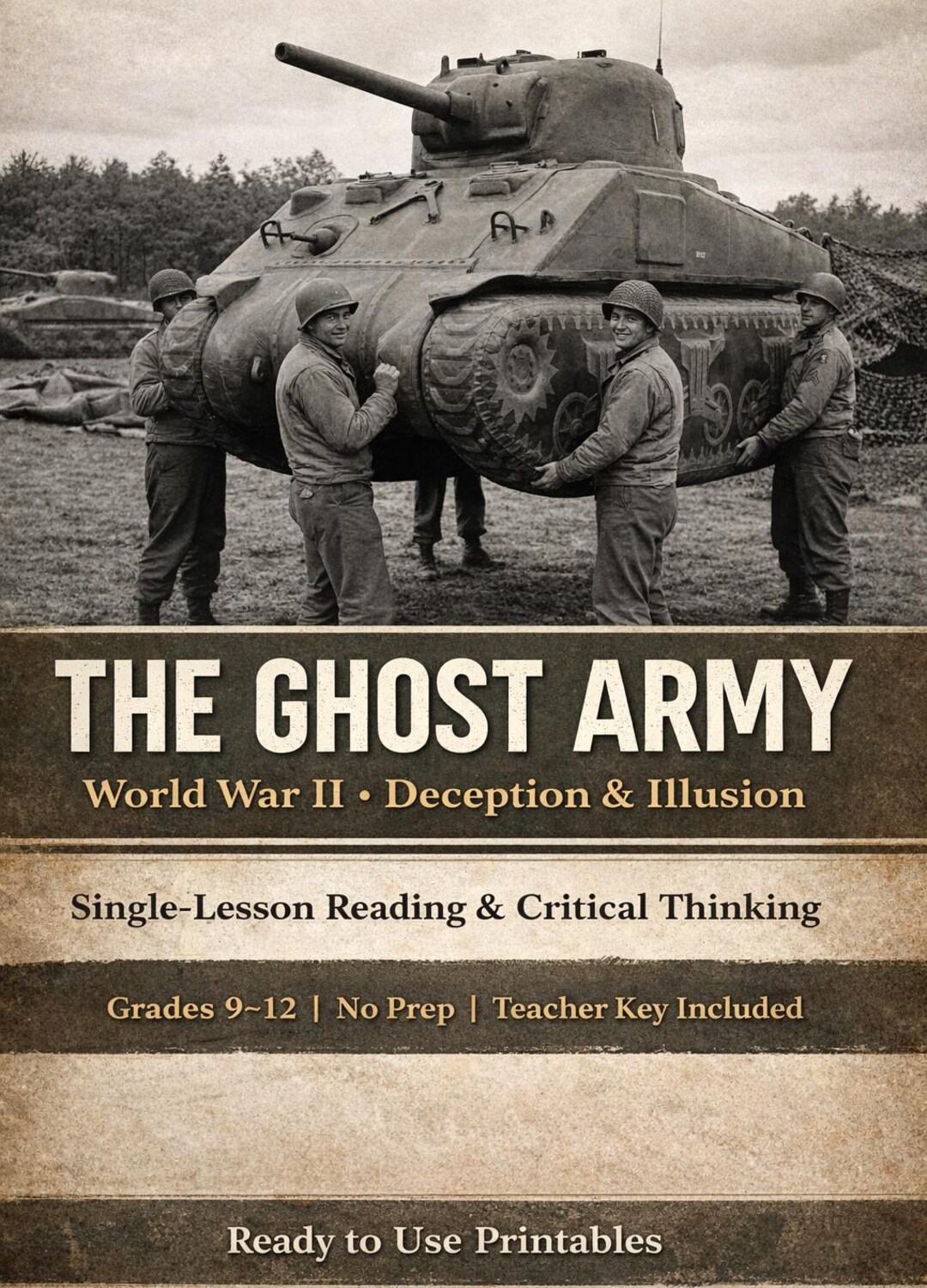 No Prep. Ready to Print. Ready to Use. 1 Day HS WWII Lesson: the Ghost ...