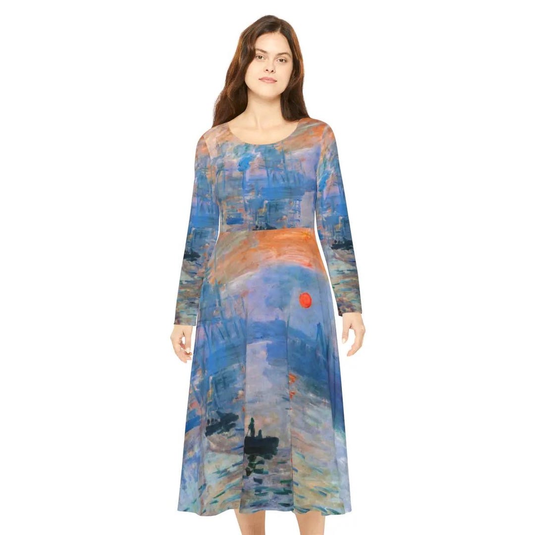 Dance Dress, Monet Painted Dress, Claude Monet Inspired Clothing ...