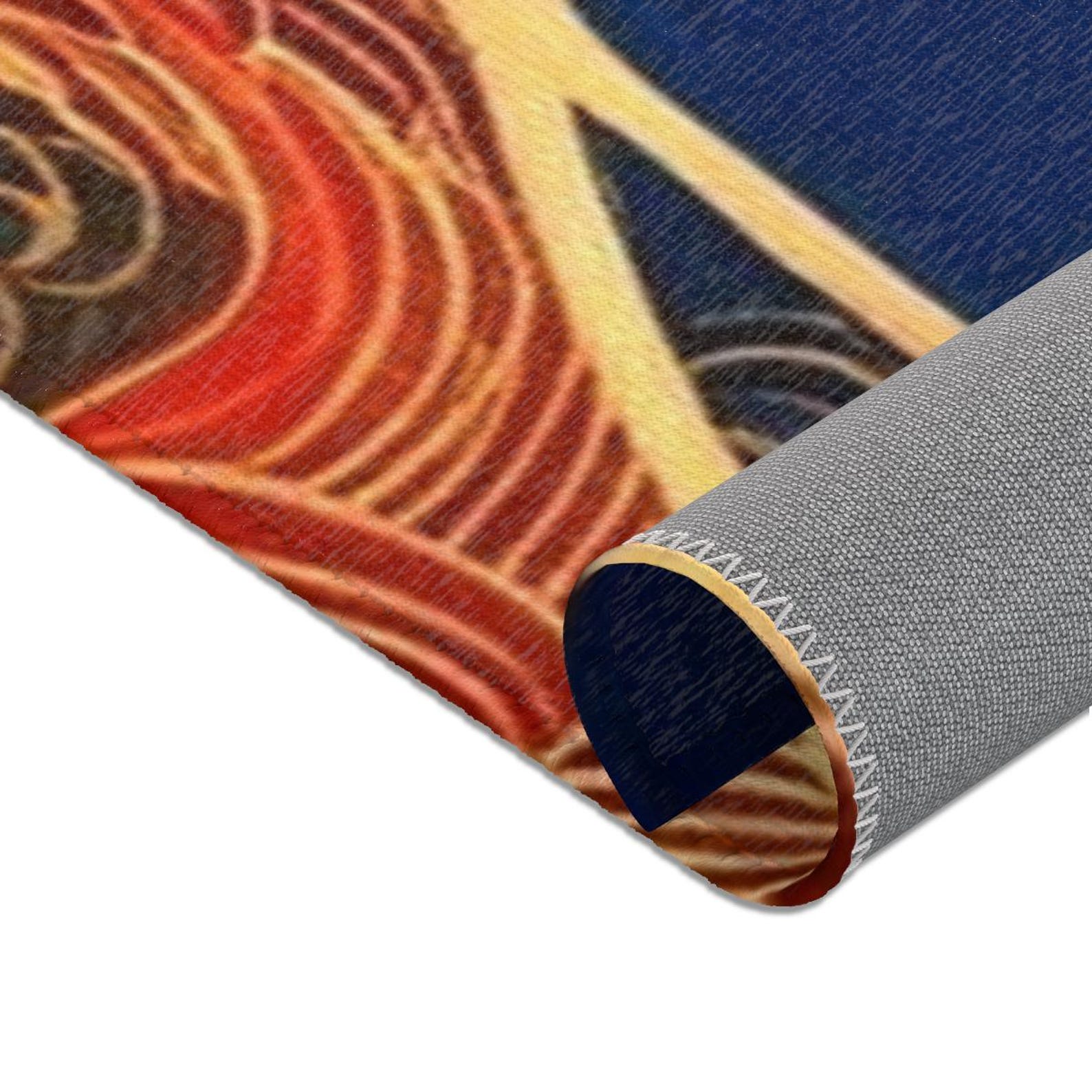 Japanese Traditional Ai-generated Pattern Area Rug, Oriental Home Decor ...