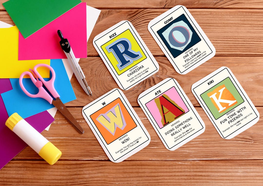 Unique Mother's Day Printable Gift - Alphabet Flash Cards With Genz ...