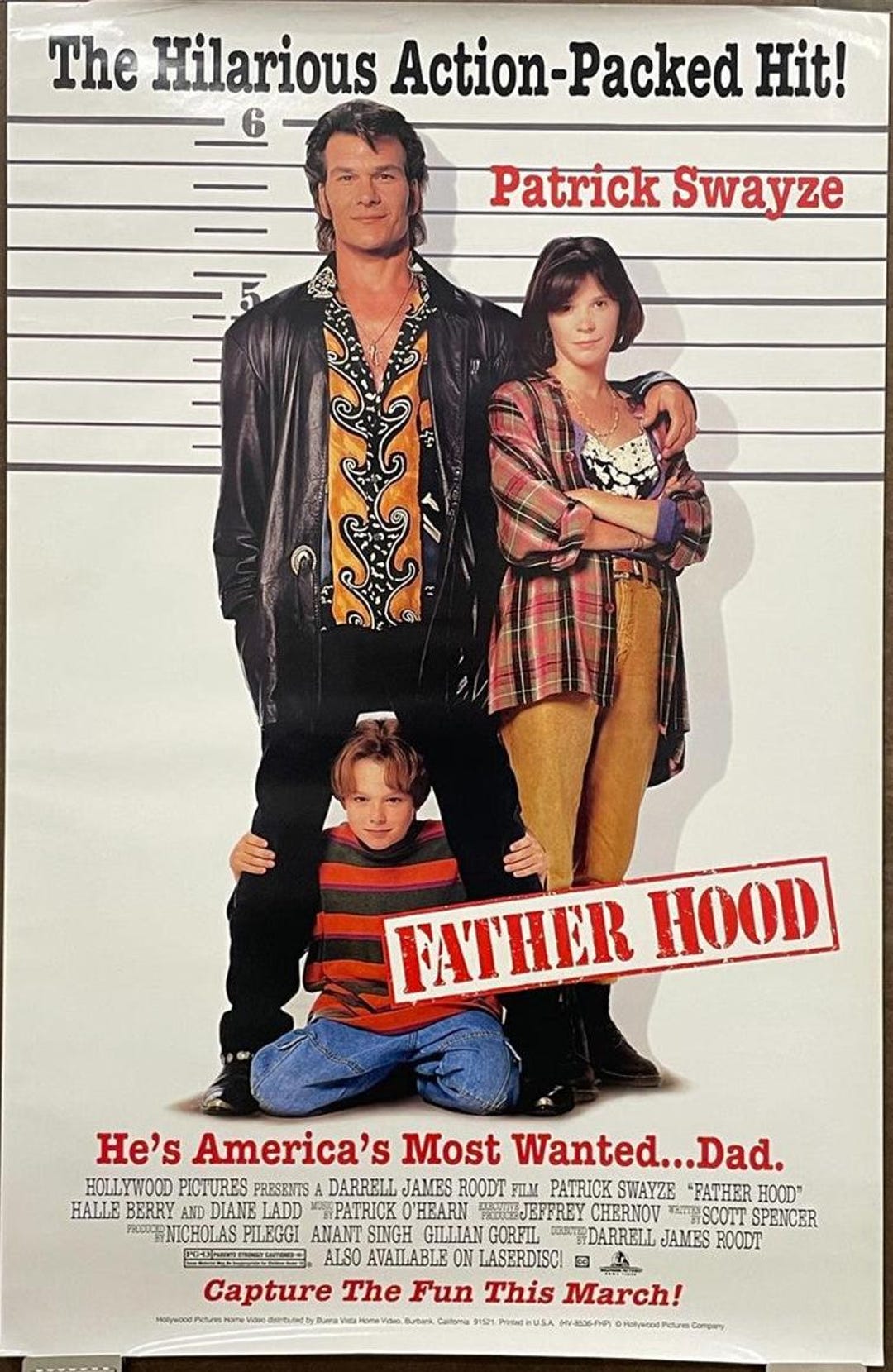 Father Hood (patrick Swayze), Video Poster C.1993 - Etsy