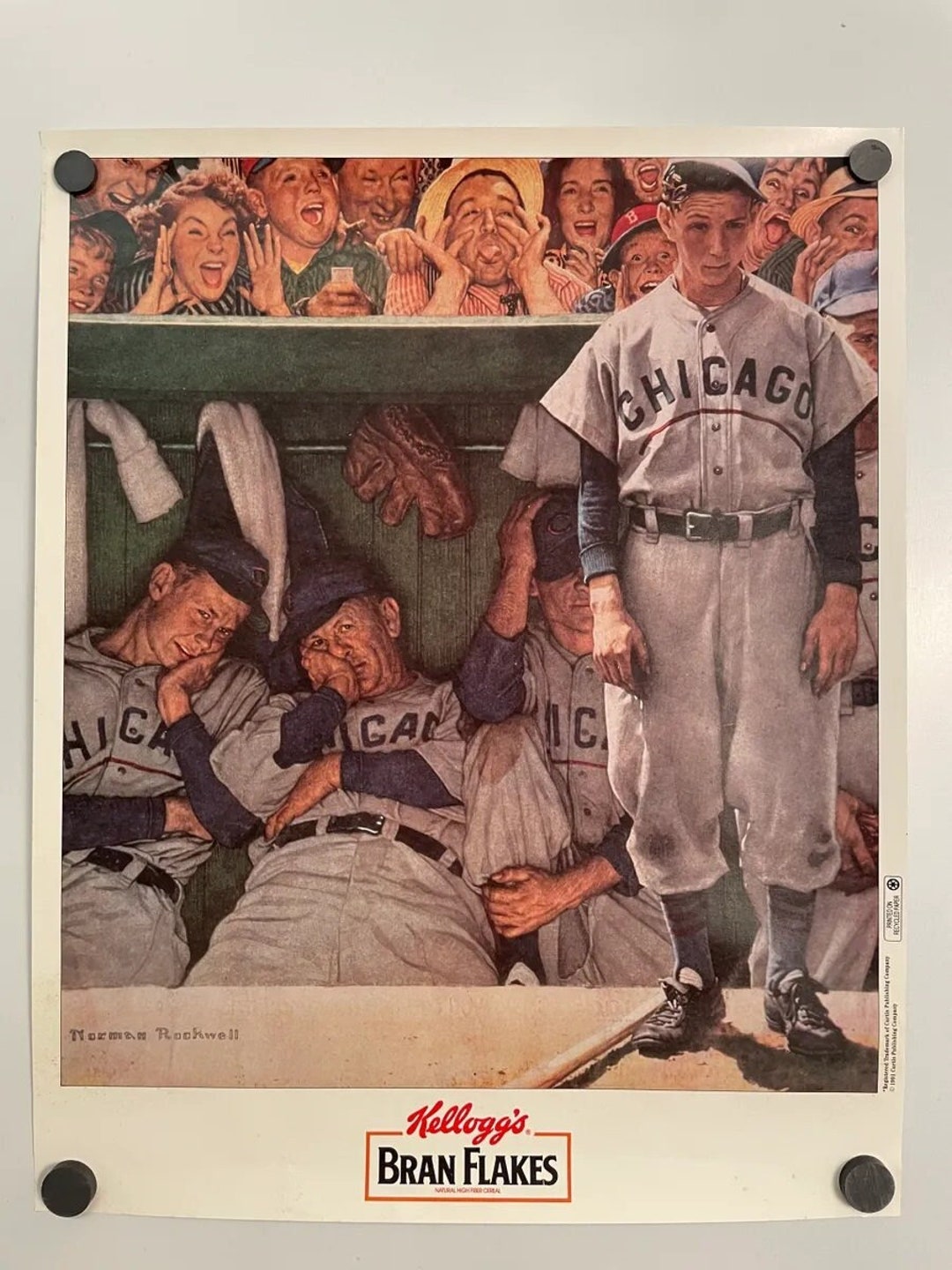 Norman Rockwell Art Poster for Kellogg's Bran Flakes, 1991 (dugout) - Etsy