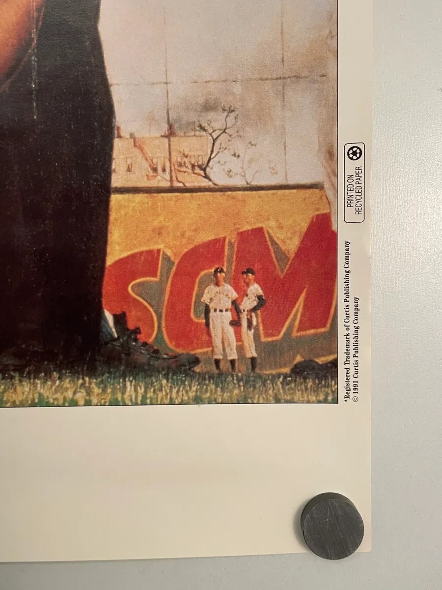 Norman Rockwell Art Poster for Kellogg's Bran Flakes 1991 (rain Delay ...