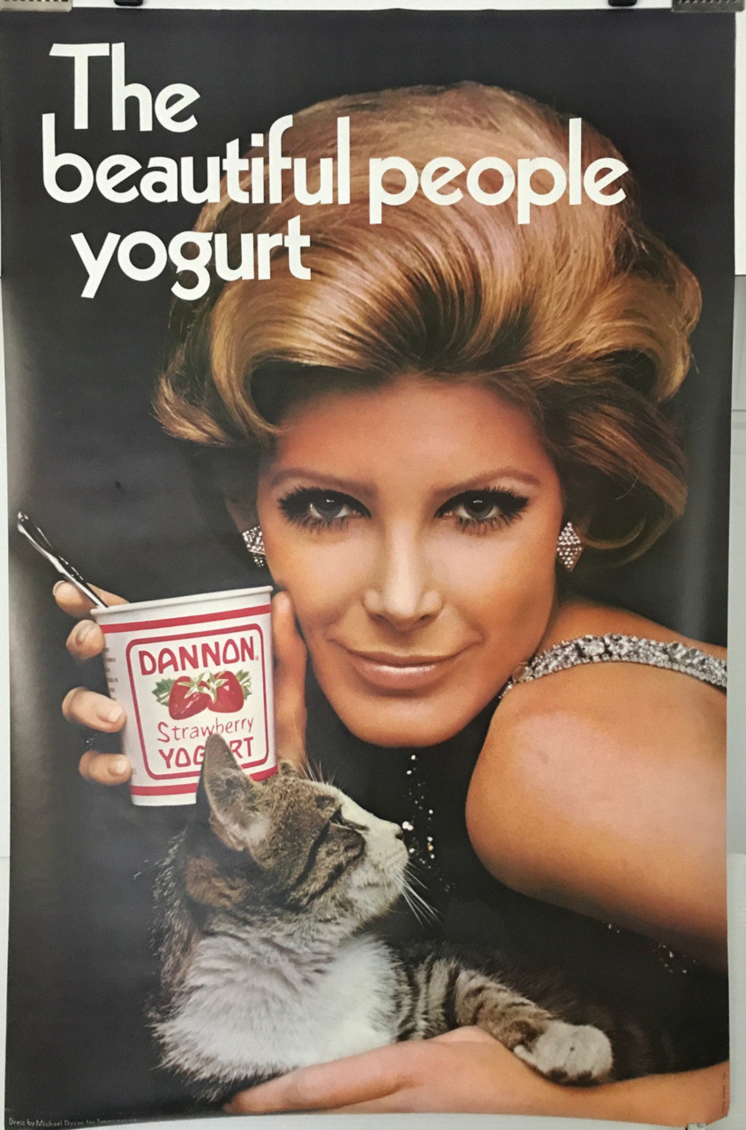 The Beautiful People Yogurt - Dannon Yogurt, Dress by Michael Dayan for ...