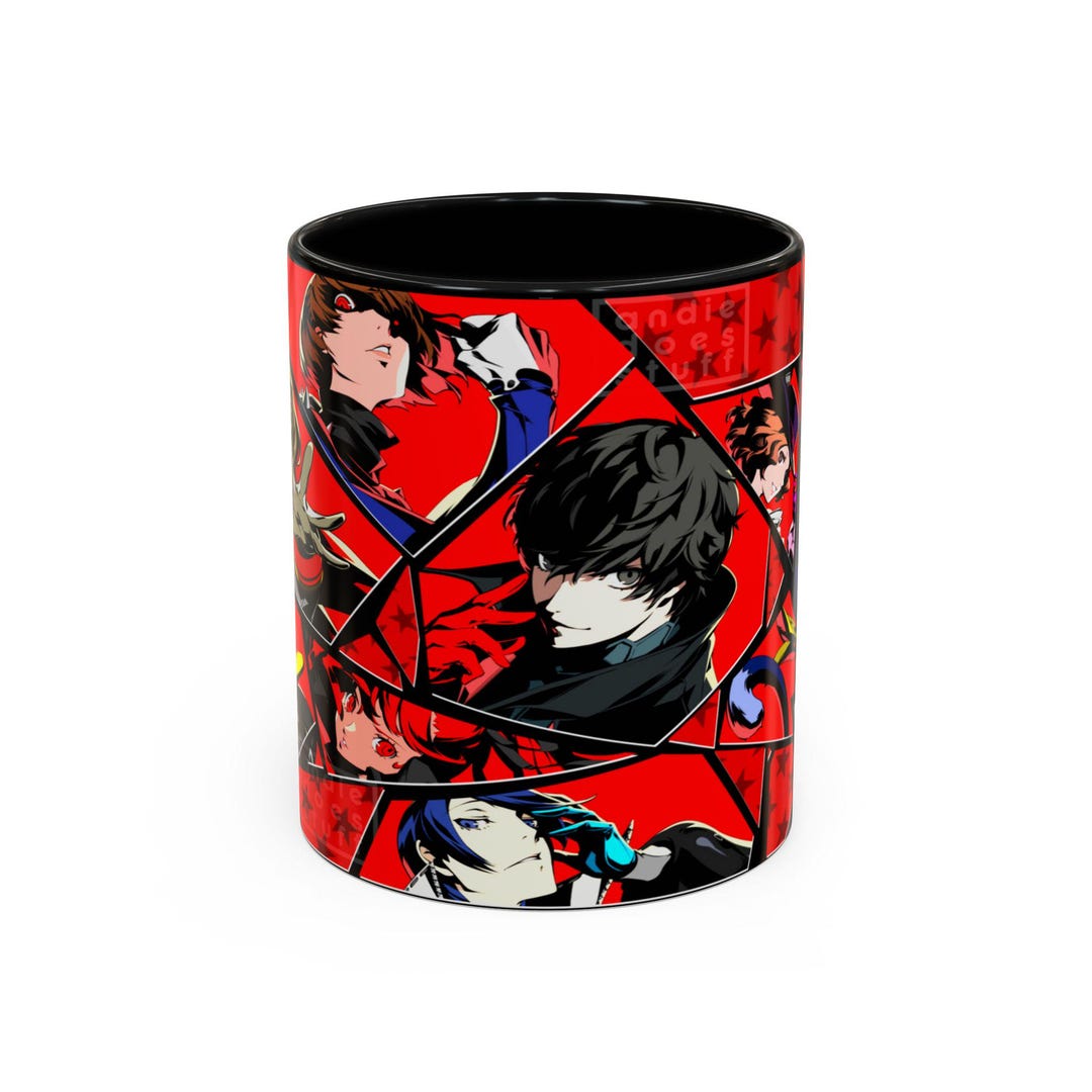 Persona 5 Royal hold Up Shattered Glass Group Collage Accent Coffee Mug ...
