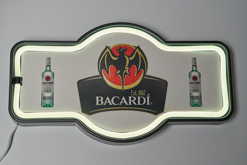 Bacardi Rum LED Neon Light Sign 17" X 10" Promotional Bar Decor - Etsy