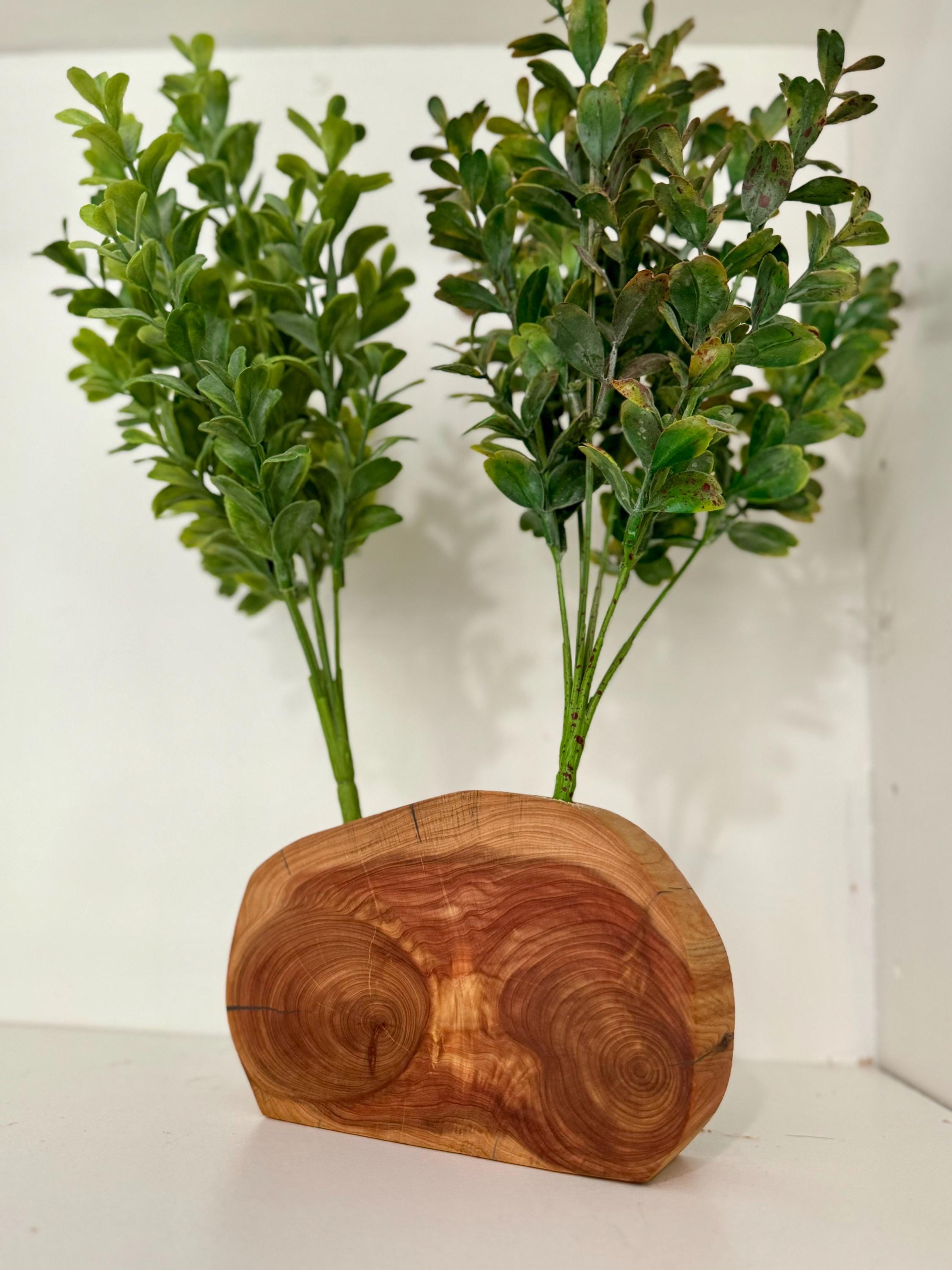 Hand-carved Small Wooden Vase, Valentine’s Day Gift, Birthday Gift ...