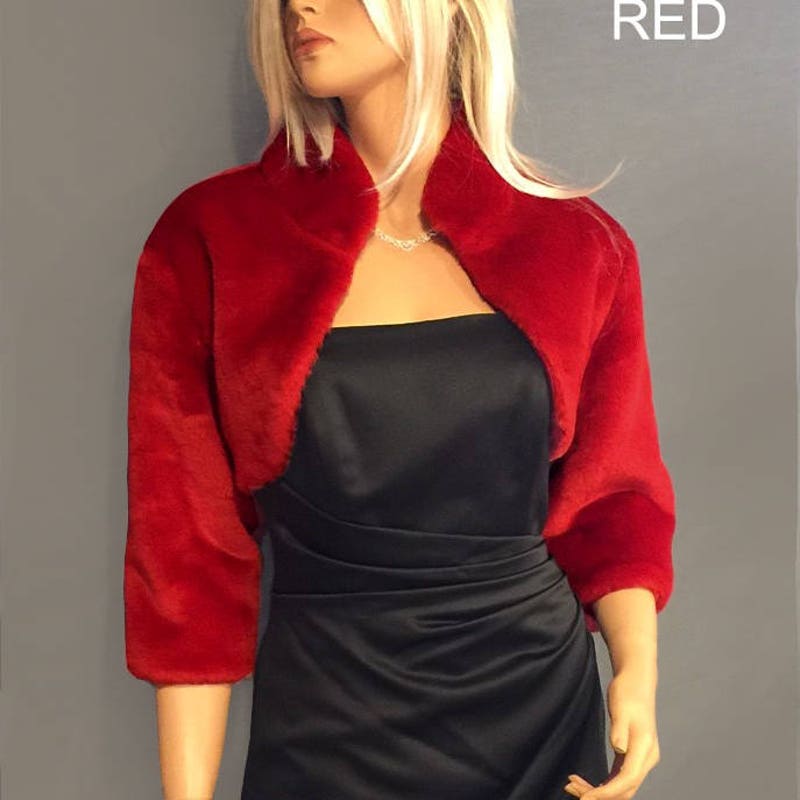 Red Shrug - Etsy