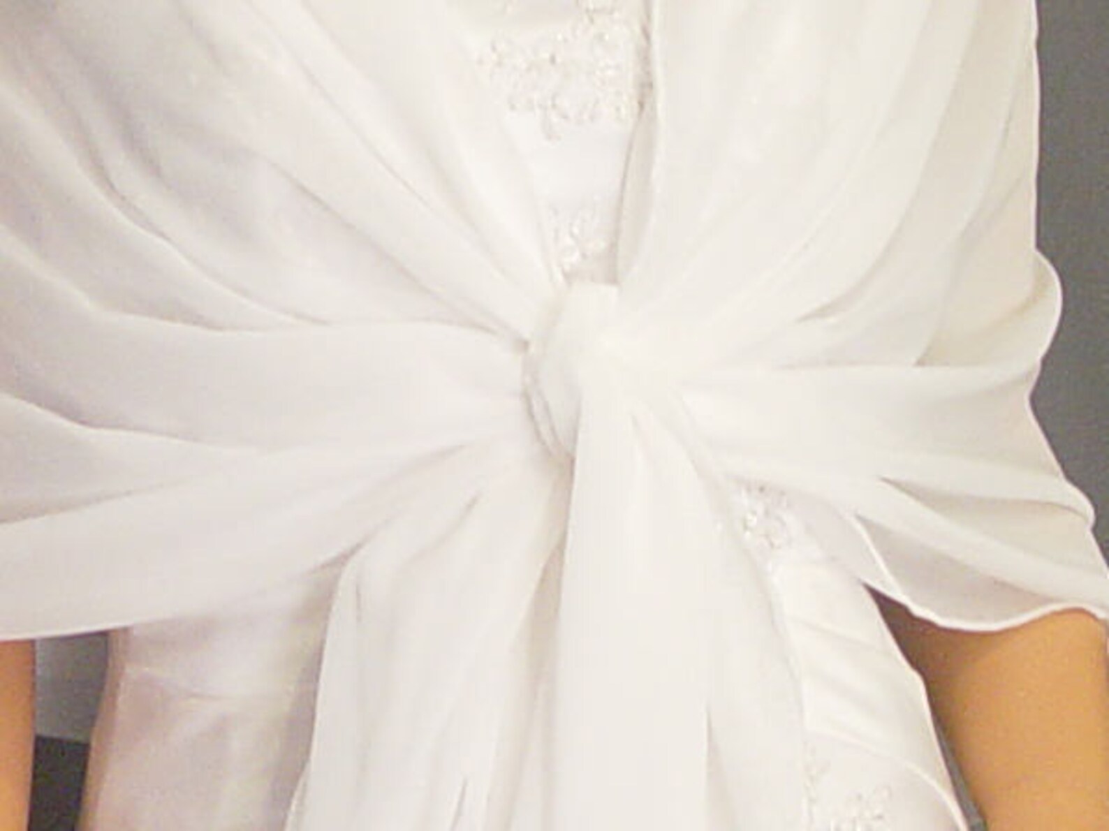 Chiffon Pull Thru Wrap Wedding Shawl Scarf Sheer Cover up Long - Etsy