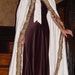 Medieval Faux Fur Fox Trim Satin Cloak Bridal Renaissance Full Length ...