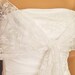 Lace Pull Thru Bridal Wrap Wedding Shawl Scarf Cover up Long Sheer Prom ...