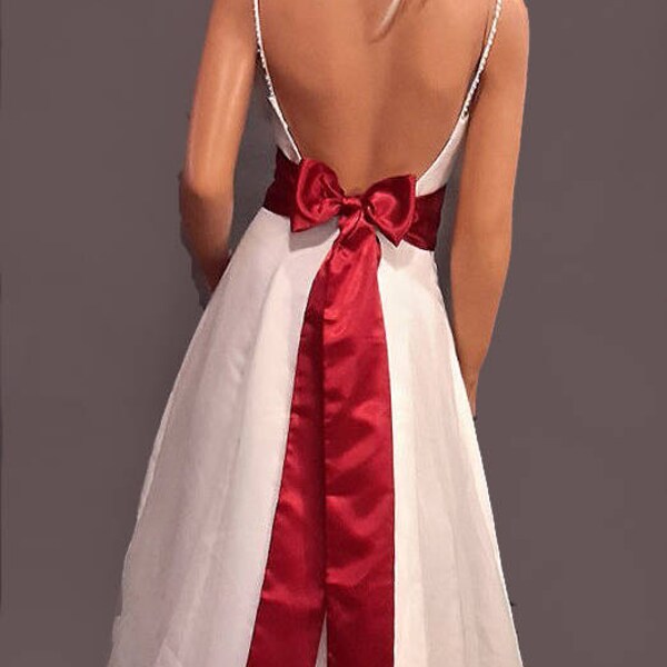 Red Bridal Sash - Etsy