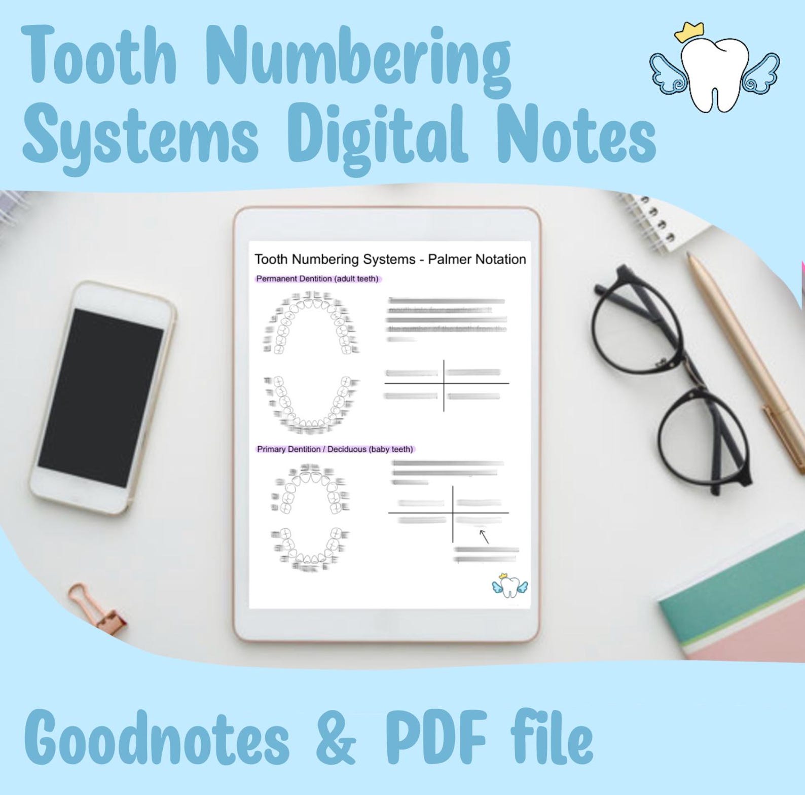 Dental Tooth Numbering Systems Notes Universal, Palmer, ISO FDI Dental ...