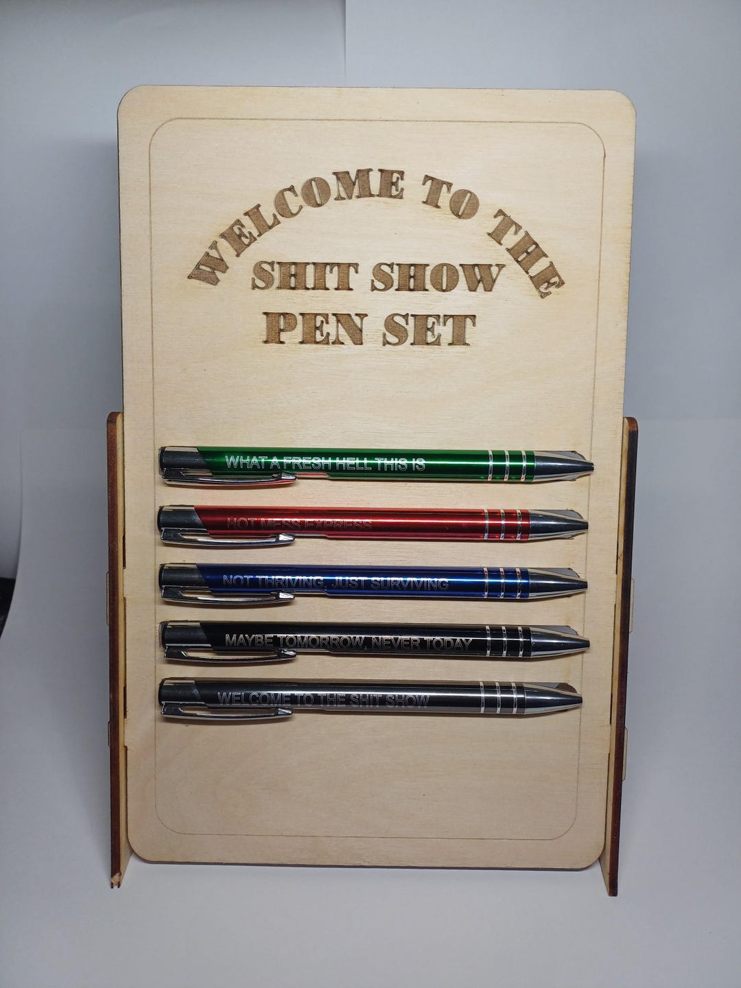 SHIT SHOW Funny Quotes Pen Set, Gift Set, Funny, Christmas, Office ...