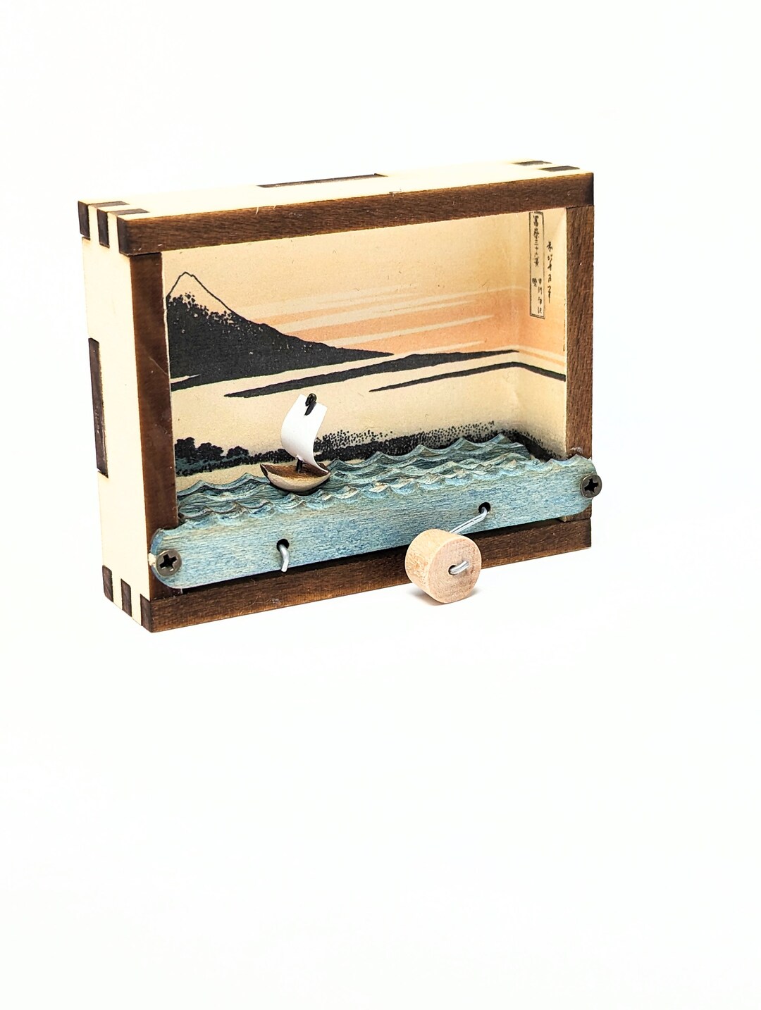 Kinetic Art Japanese Woodblock Katsushika Hokusai Sailboat 36 Views of ...