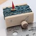 Wooden Sailboat Automaton Sculpture Mechanical Sailing Art Unique ...