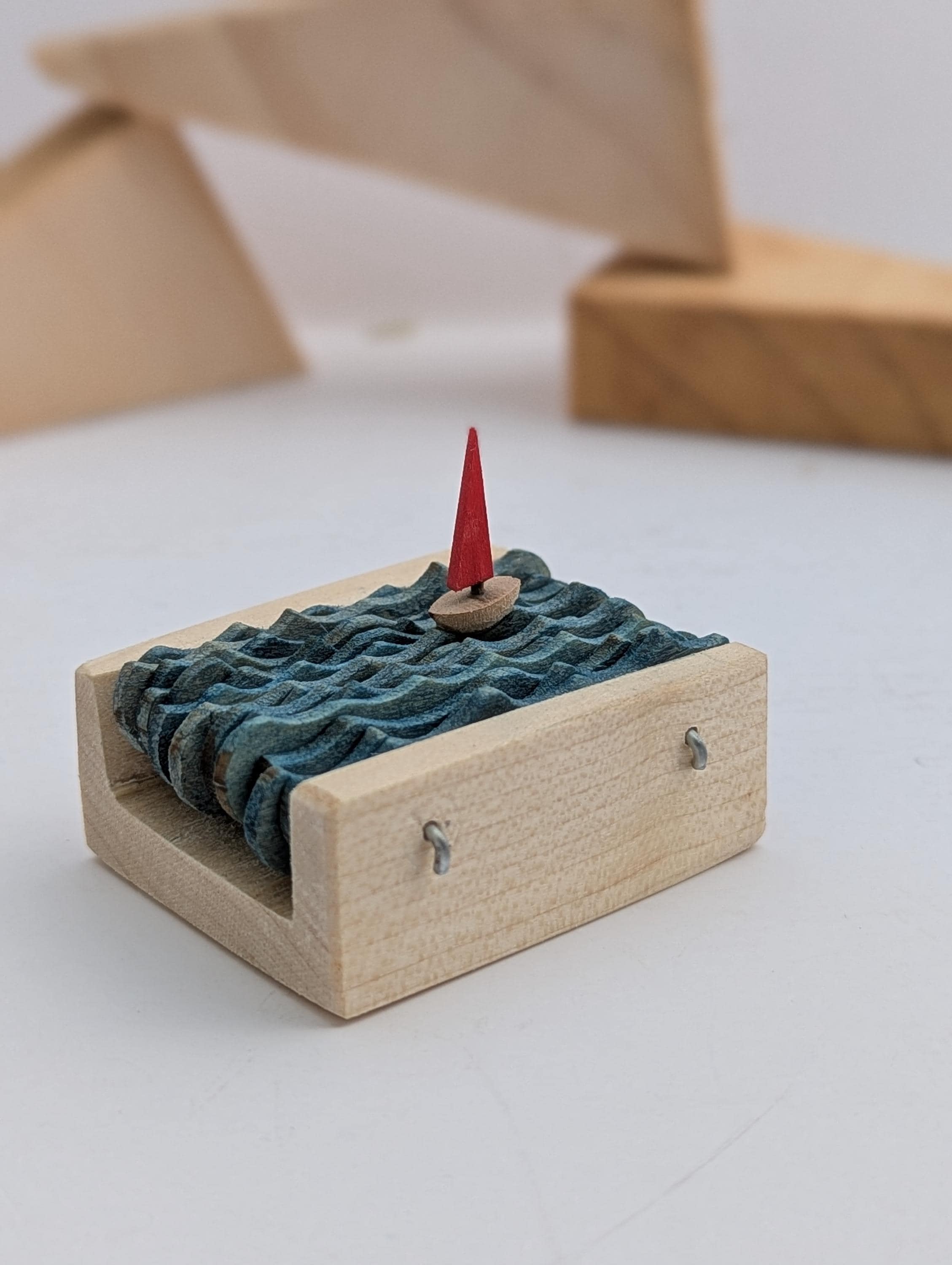 Kinetic Sculpture Nautical Wooden Sailboat Automaton - Etsy