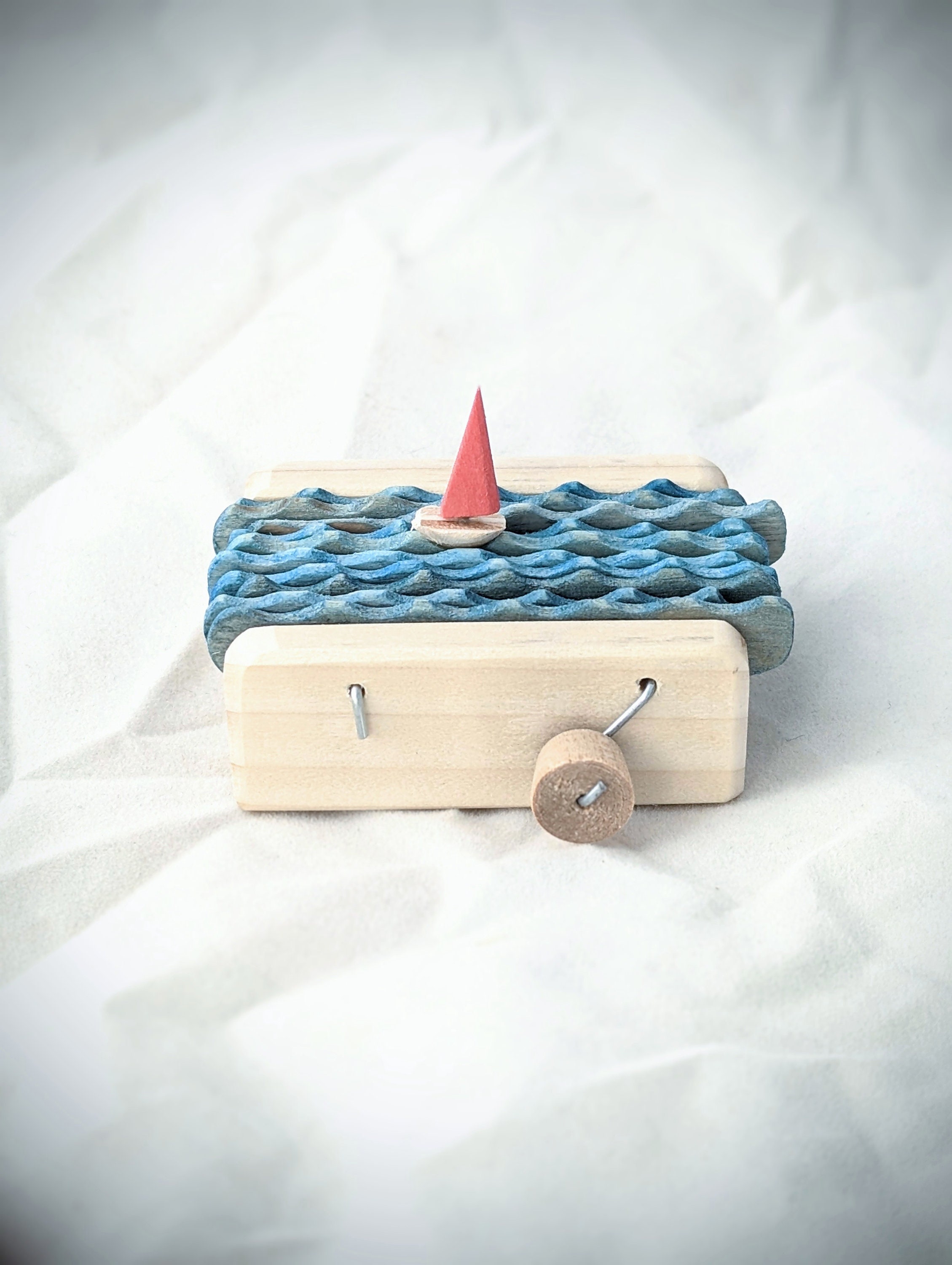 Wooden Sailboat Automaton Sculpture - Etsy