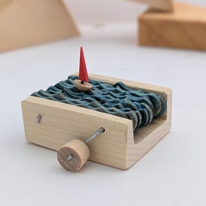 Kinetic Sculpture Nautical Wooden Sailboat Automaton - Etsy
