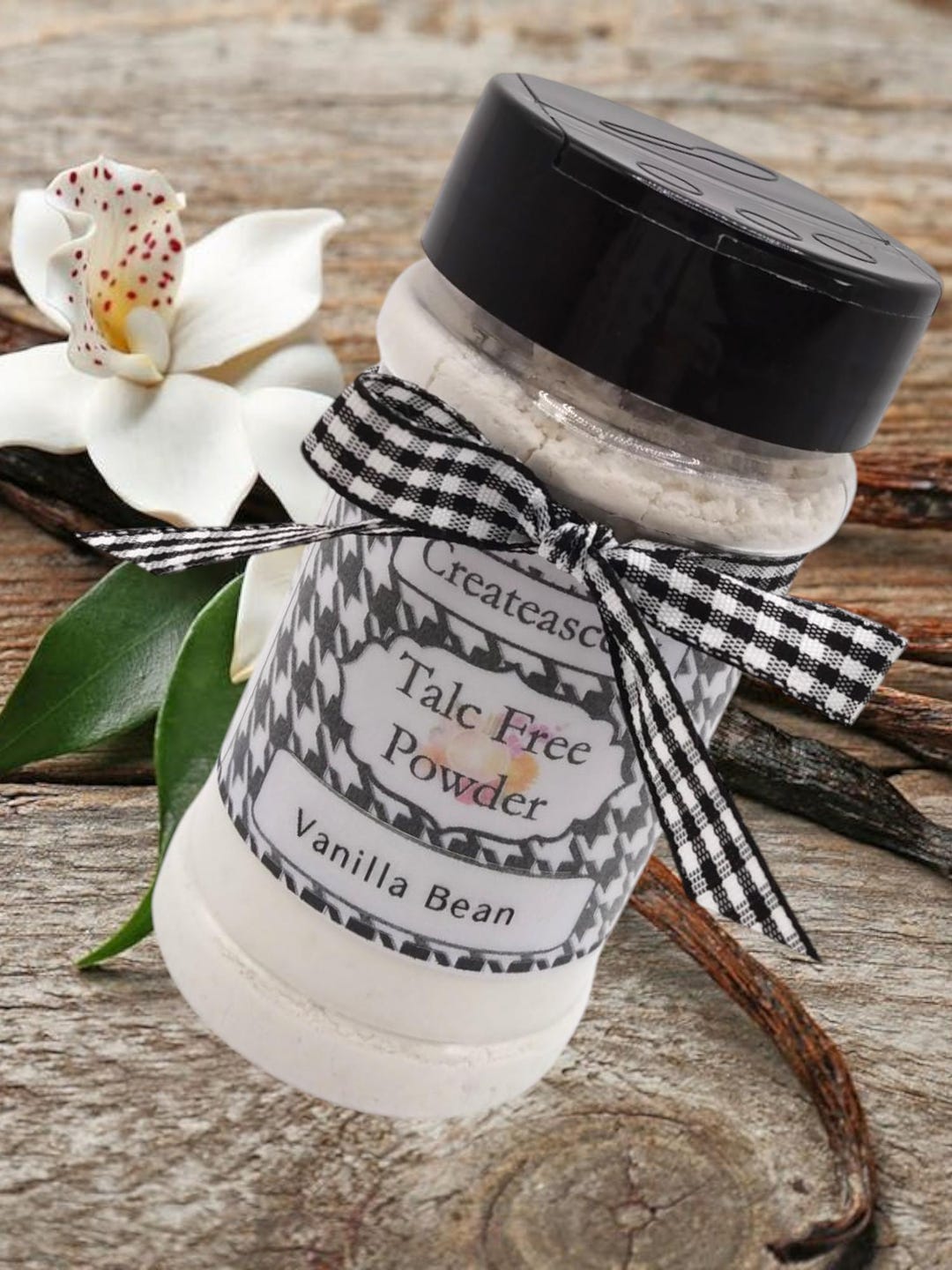 VANILLA BEAN Talc Free Body Powder 6 Oz in Shaker Jar. Great Mother's ...