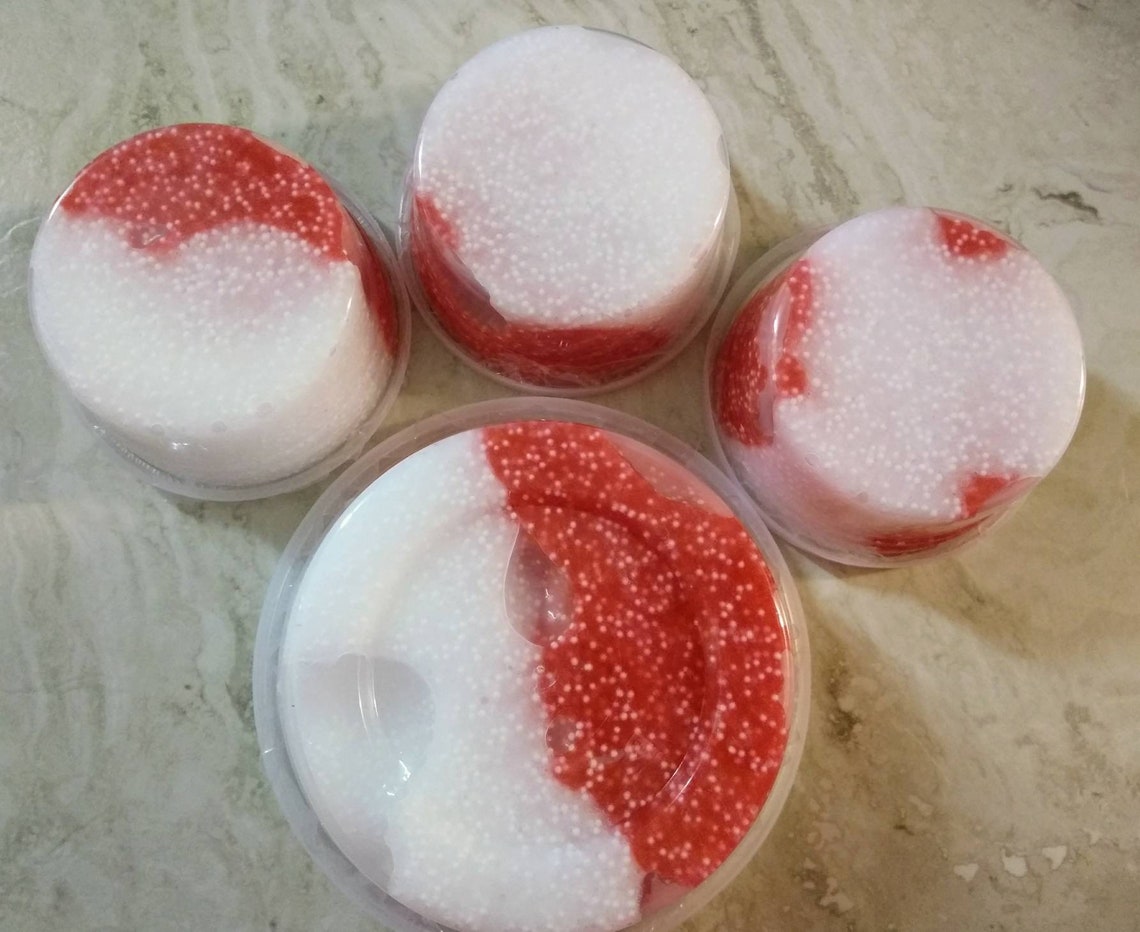 Holiday Christmas Theme Floam Slime Peppermint Candy Cane - Etsy