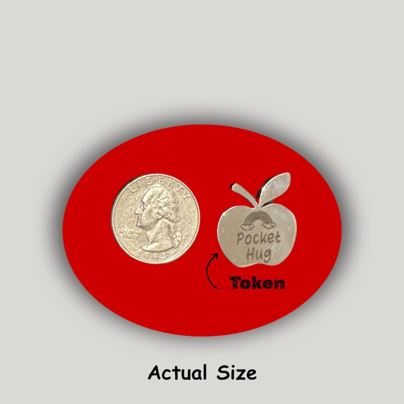 First Day of School Pocket Hug Token, Metal Student Keepsake Gift, Back ...