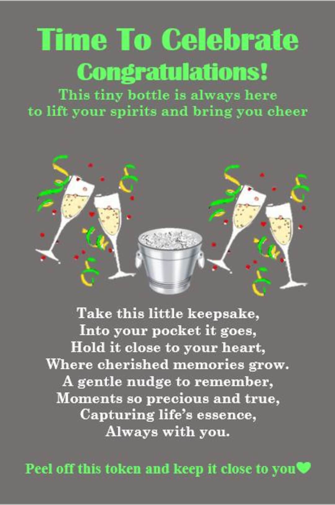 Time to Celebrate Encouragement Note for Special Occasions, Perfect ...