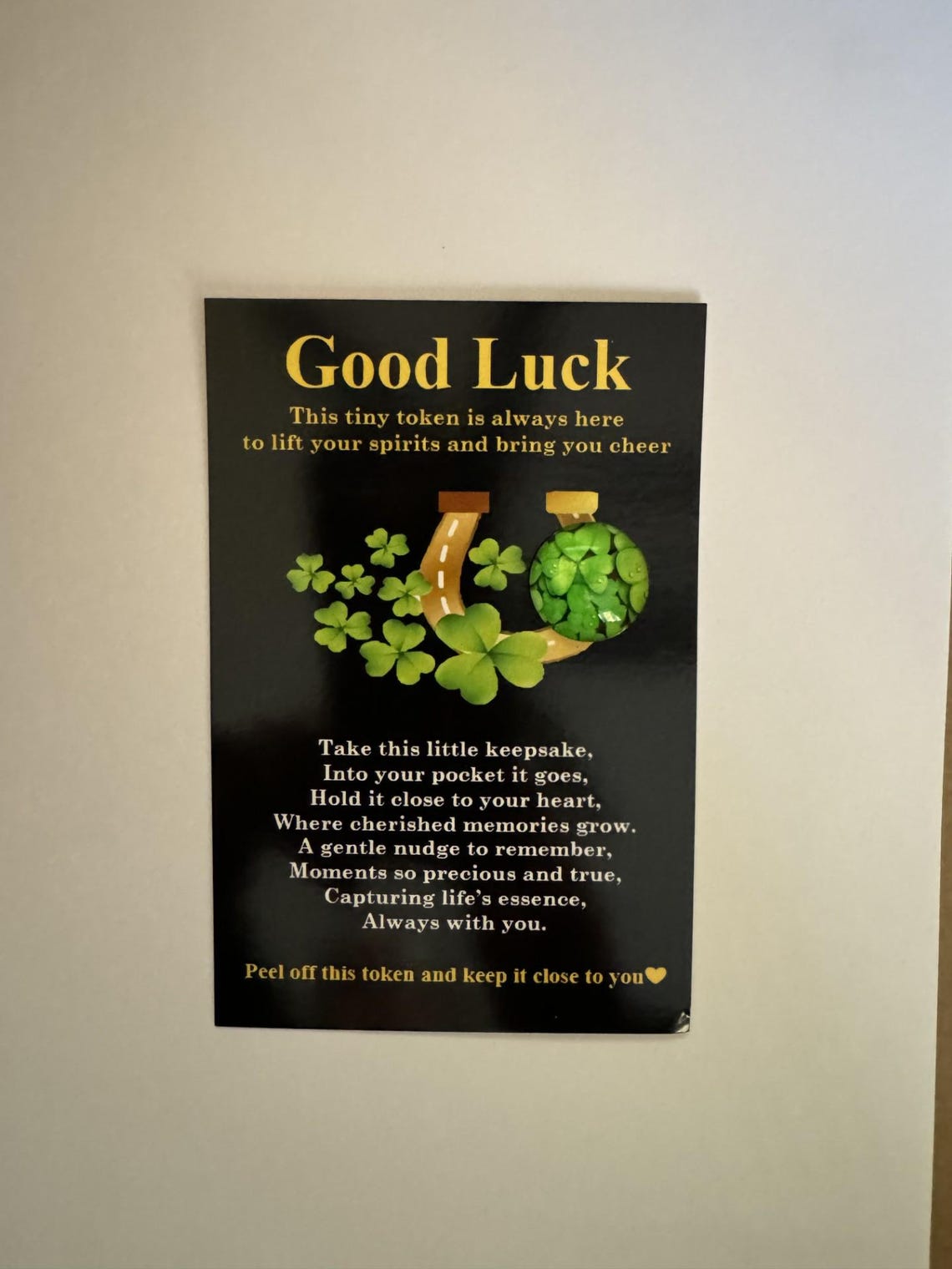 Good Luck, Premium Card Stock for Encouragement Gifts and Well Wishes ...