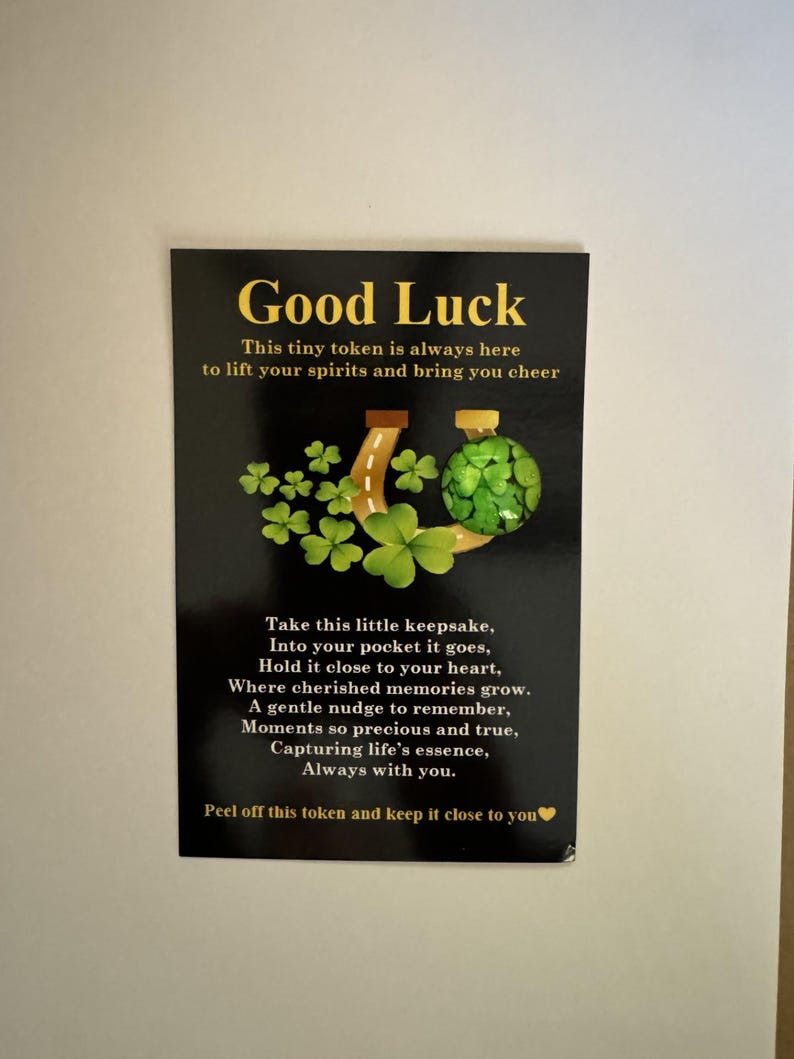 Good Luck, Premium Card Stock for Encouragement Gifts and Well Wishes ...