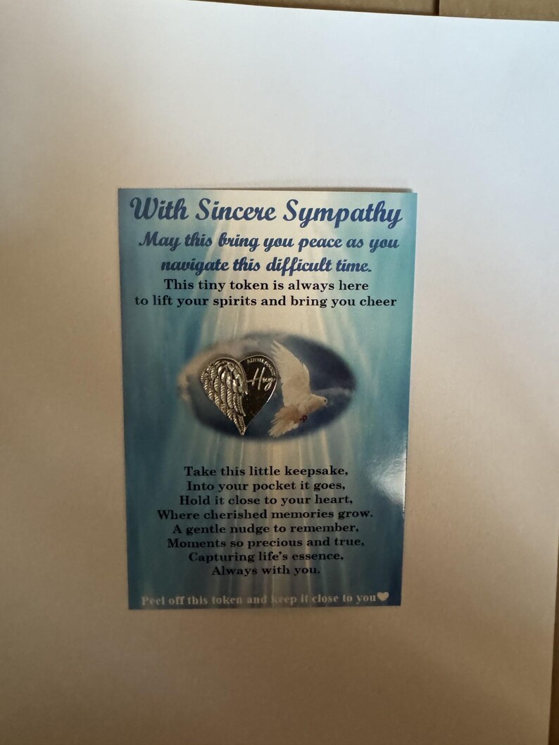 Simple With Sincere Sympathy Message Card, Bereavement Gift, Condolence ...