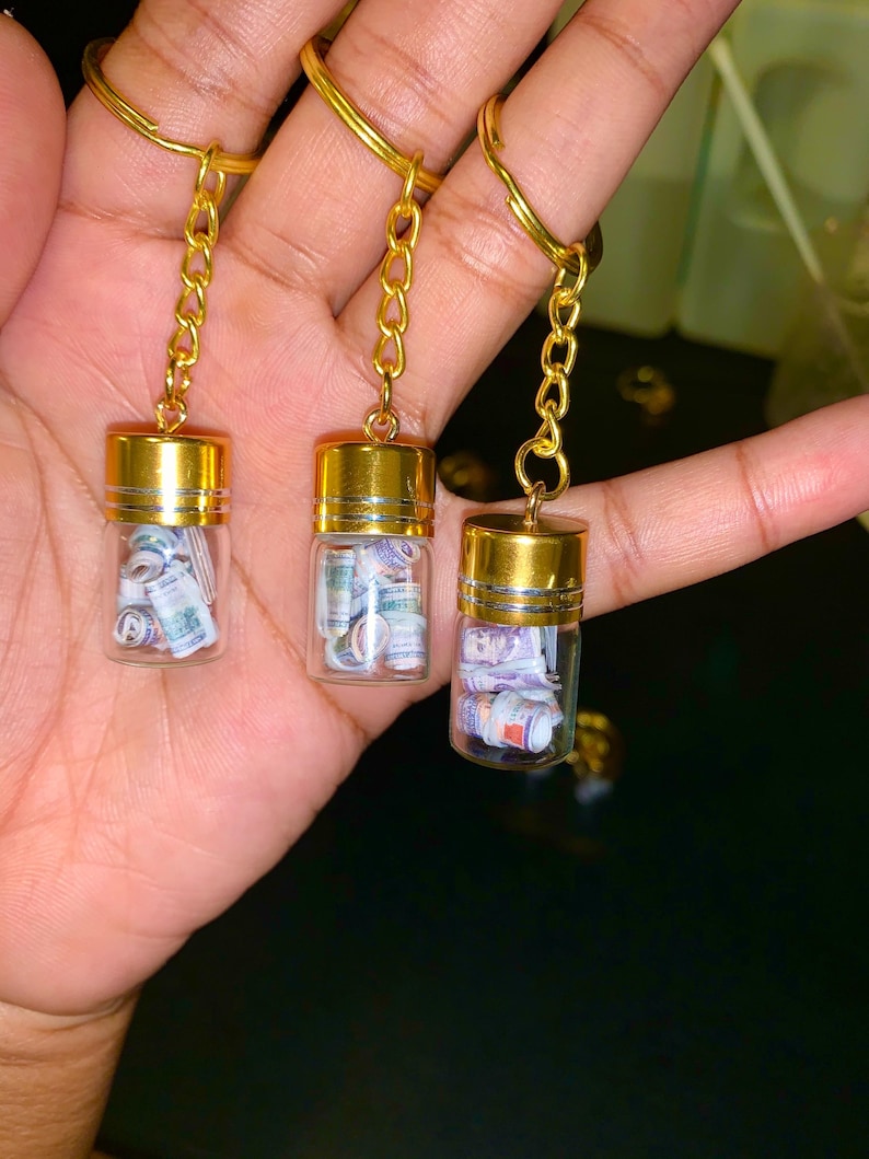 Baby Bankroll Keychain /money Jar Bag Charm/good Luck Charm/money Charm ...