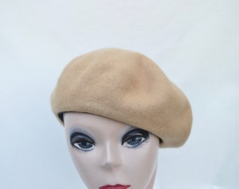 Beige beret | Etsy