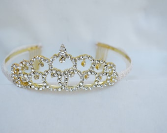 Gold tiara | Etsy