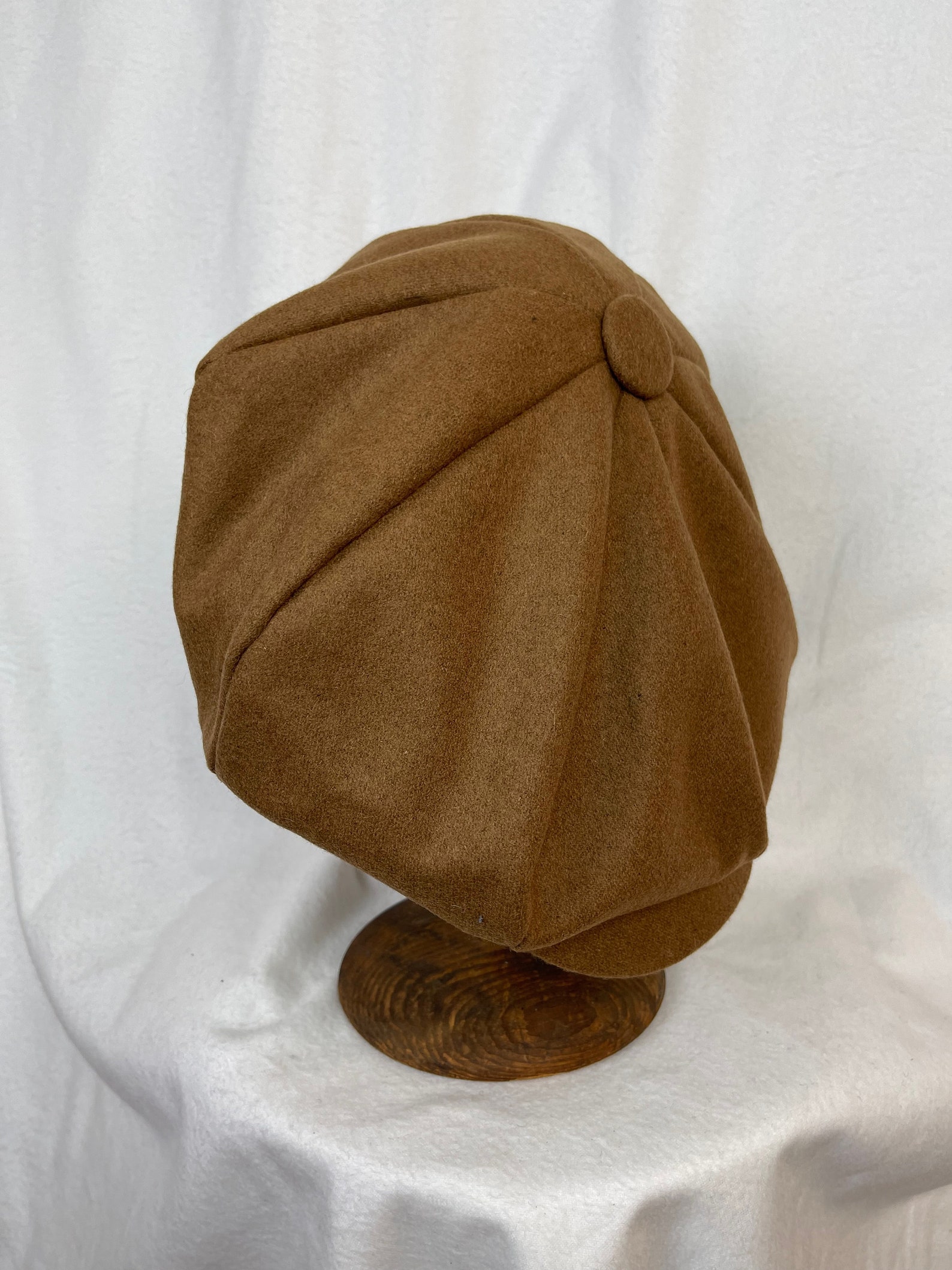 Camel Wool News Boy Cap / Retro Peaky Blinders Cap / Oversized - Etsy