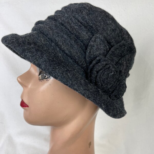 Gray Wool Hat - Etsy
