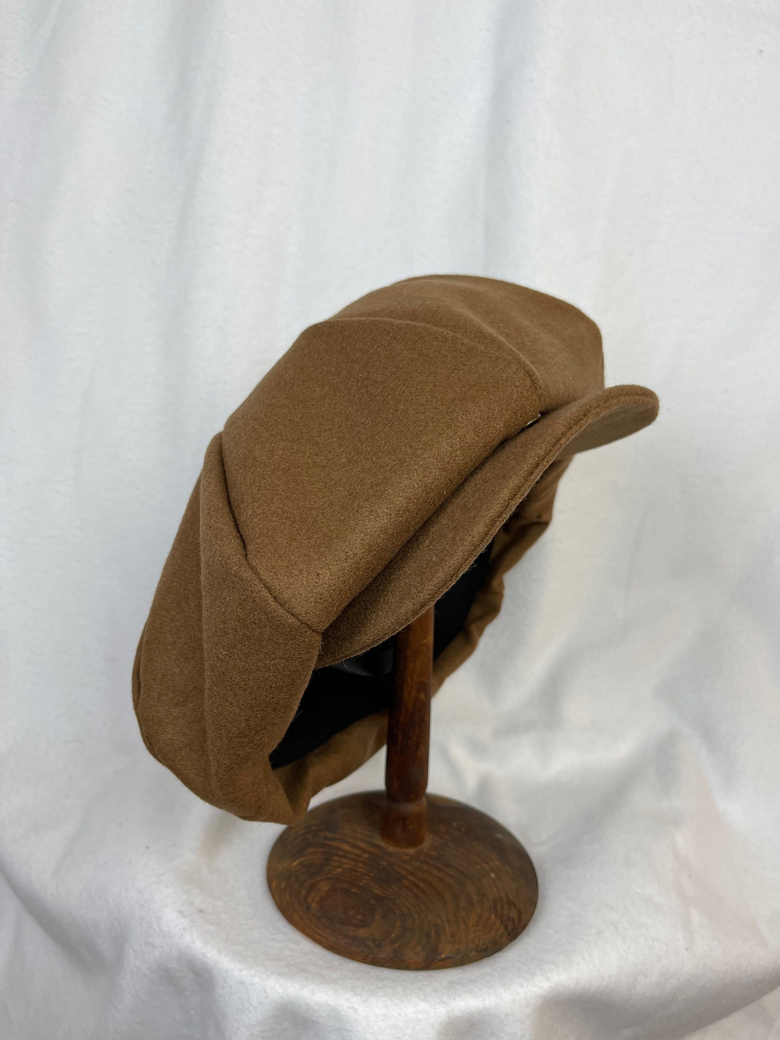 Camel Wool News Boy Cap / Retro Peaky Blinders Cap / Oversized - Etsy