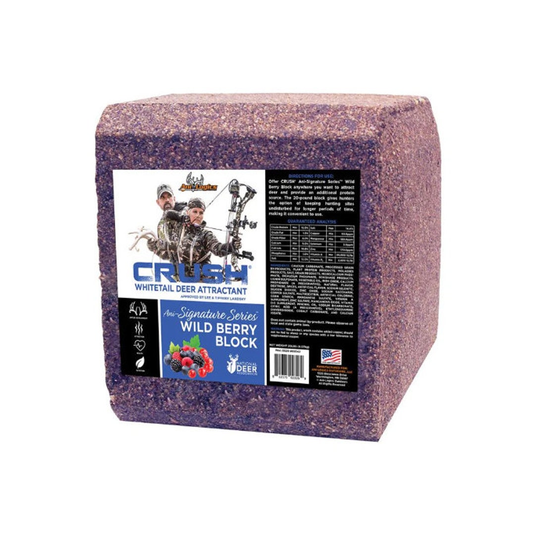 20 Lb. Ani-logics Wild Berry Deer Attractant Mineral Block - Deer ...