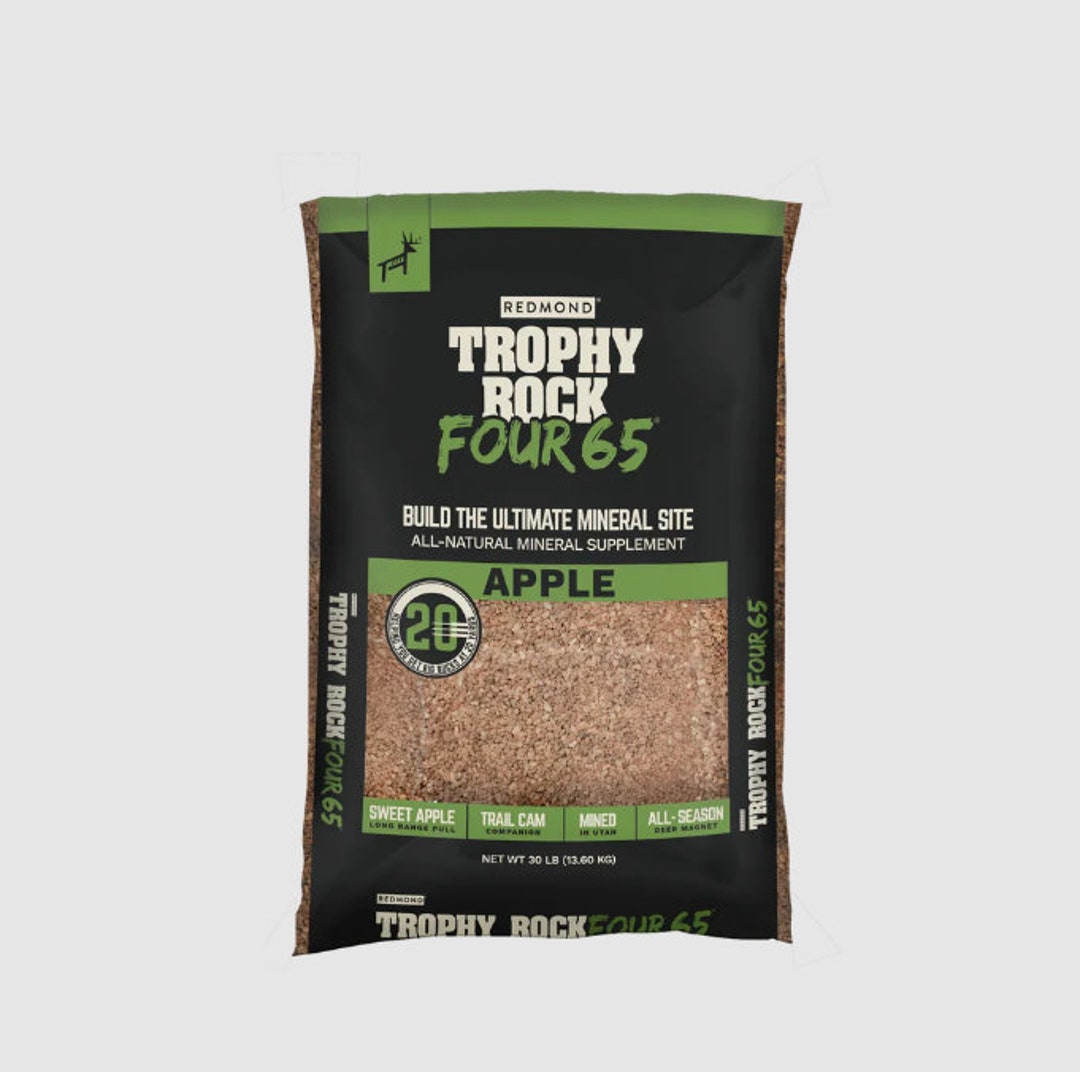 30 Lb. Trophy Rock Four65 Apple Bag Granular Apple Deer Minerals for ...