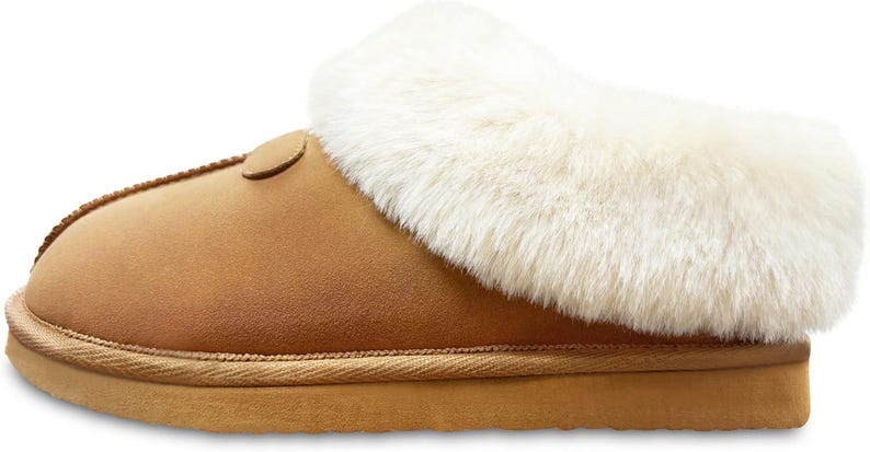 Women's Fuzzy Memory Foam Slippers Fluffy Slip on Cozy Warm Winter ...