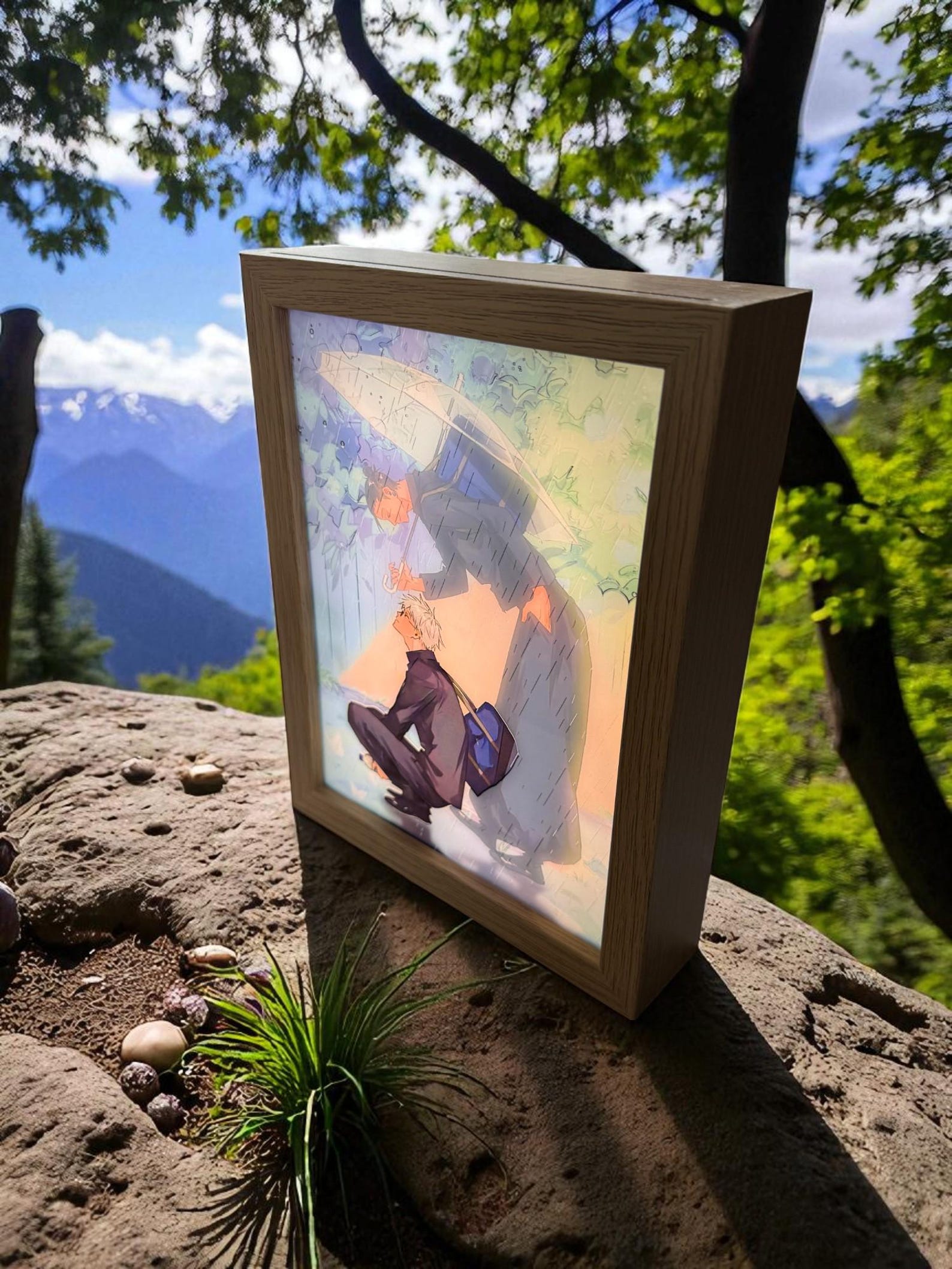 Jujutsu Kaisen - Gojo and Geto - LED Light-up Picture Frame - Multiple ...