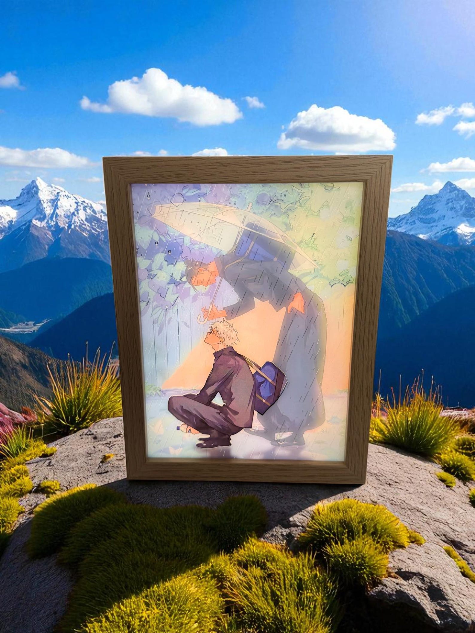 Jujutsu Kaisen - Gojo and Geto - LED Light-up Picture Frame - Multiple ...