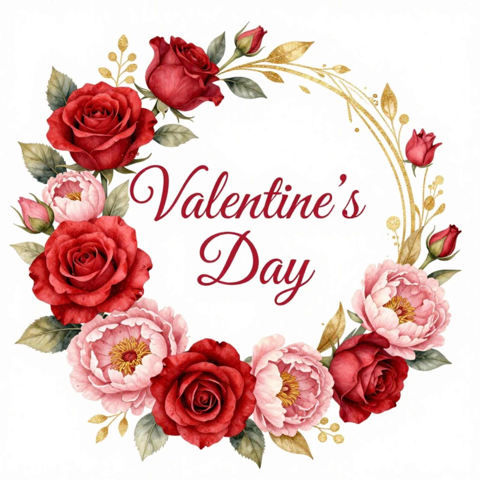 Romantic Valentine's Day Cards, Printable PDF Set of 4 - Etsy